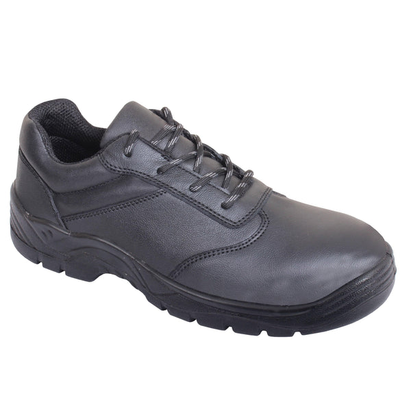 Black Unbranded Safety Synthetic Leather Shoes | Composite Toe Caps ...